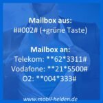 O2 Prepaid Mailbox abschalten, konfigurieren oder einrichten